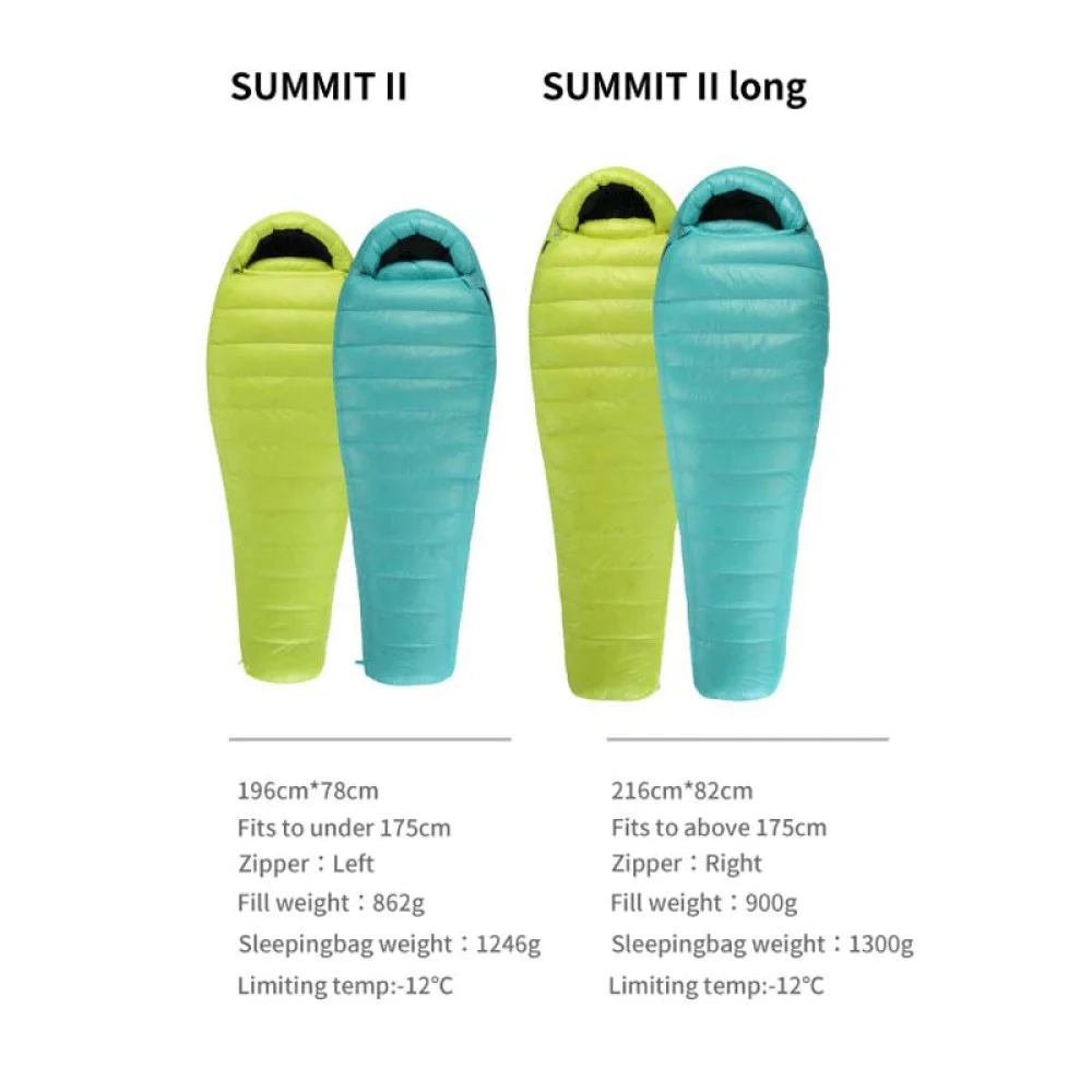 Aegismax SUMMIT II Goose Down Ultralight Sleeping Bag | Backwoods ...